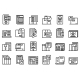 Order Summary Icons Set Outline Vector, Vectors | GraphicRiver