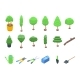 Tree Trimming Icons Set Isometric Vector, Vectors | GraphicRiver