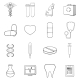Medical Icon Set Outline, Vectors | GraphicRiver