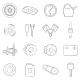Auto Spare Parts Icon Set Outline, Vectors | GraphicRiver