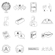 Translator Icon Set Outline, Vectors | GraphicRiver