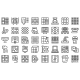 Installing Tiles Icons Set Outline Vector, Vectors | GraphicRiver