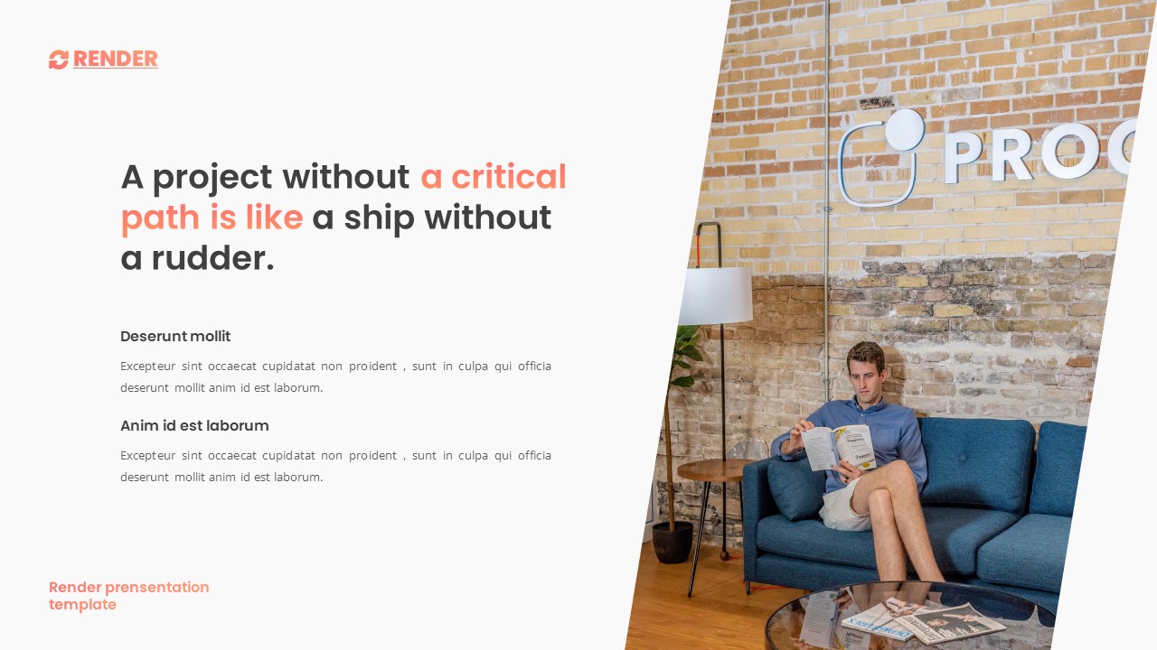 Render - Business Project Powerpoint Template, Presentation Templates