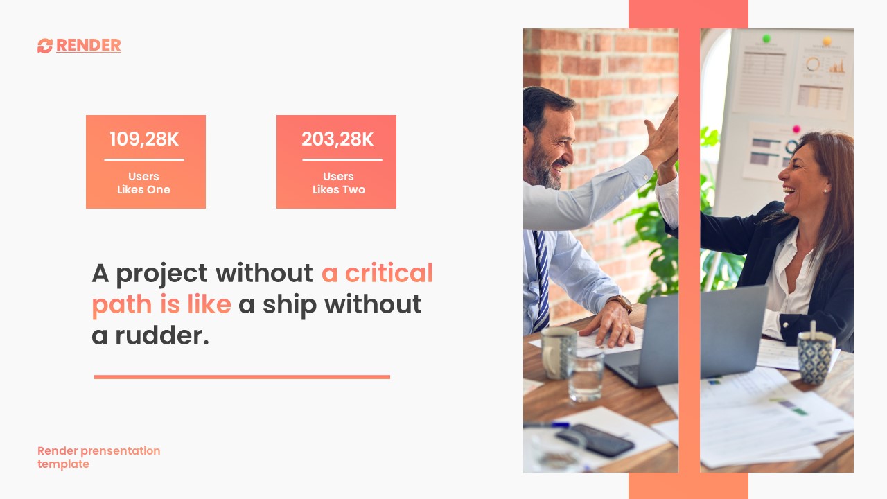 Render - Business Project Powerpoint Template, Presentation Templates