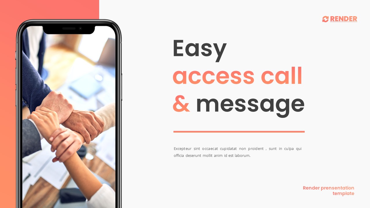 Render - Business Project Powerpoint Template, Presentation Templates