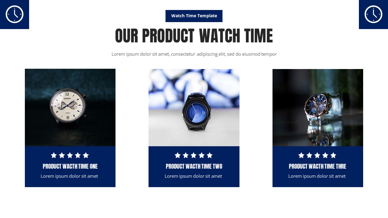 Wacth Time - Fashion Accessories Google Slides Template, Presentation ...