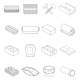 Building Material Icon Set Outline, Vectors | GraphicRiver
