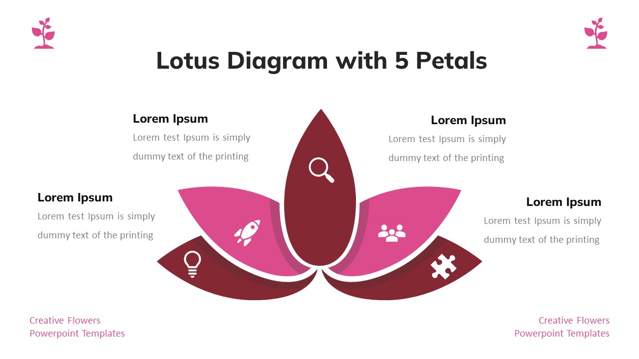 Merona - Creative Flowers Powerpoint Template, Presentation Templates