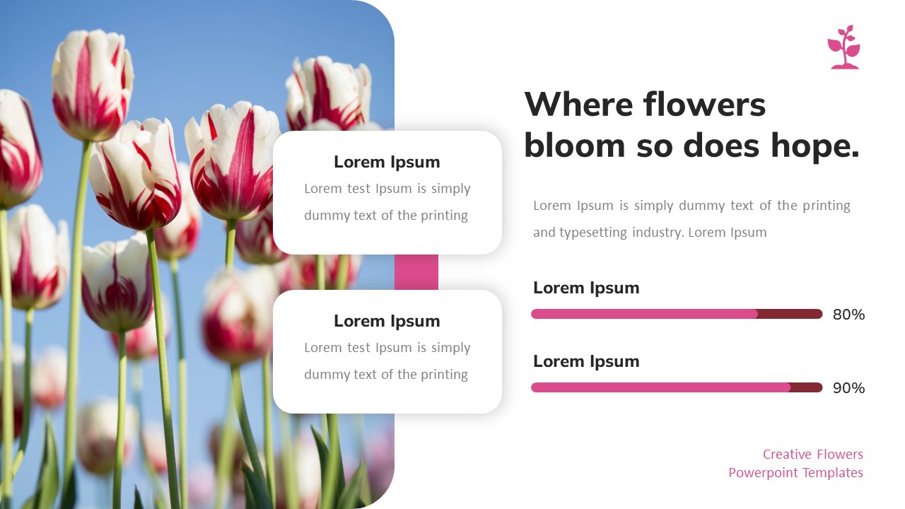 Merona - Creative Flowers Google Slides Template, Presentation Templates