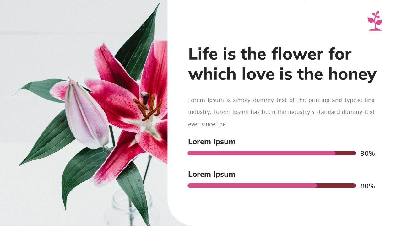 Merona - Creative Flowers Google Slides Template, Presentation Templates