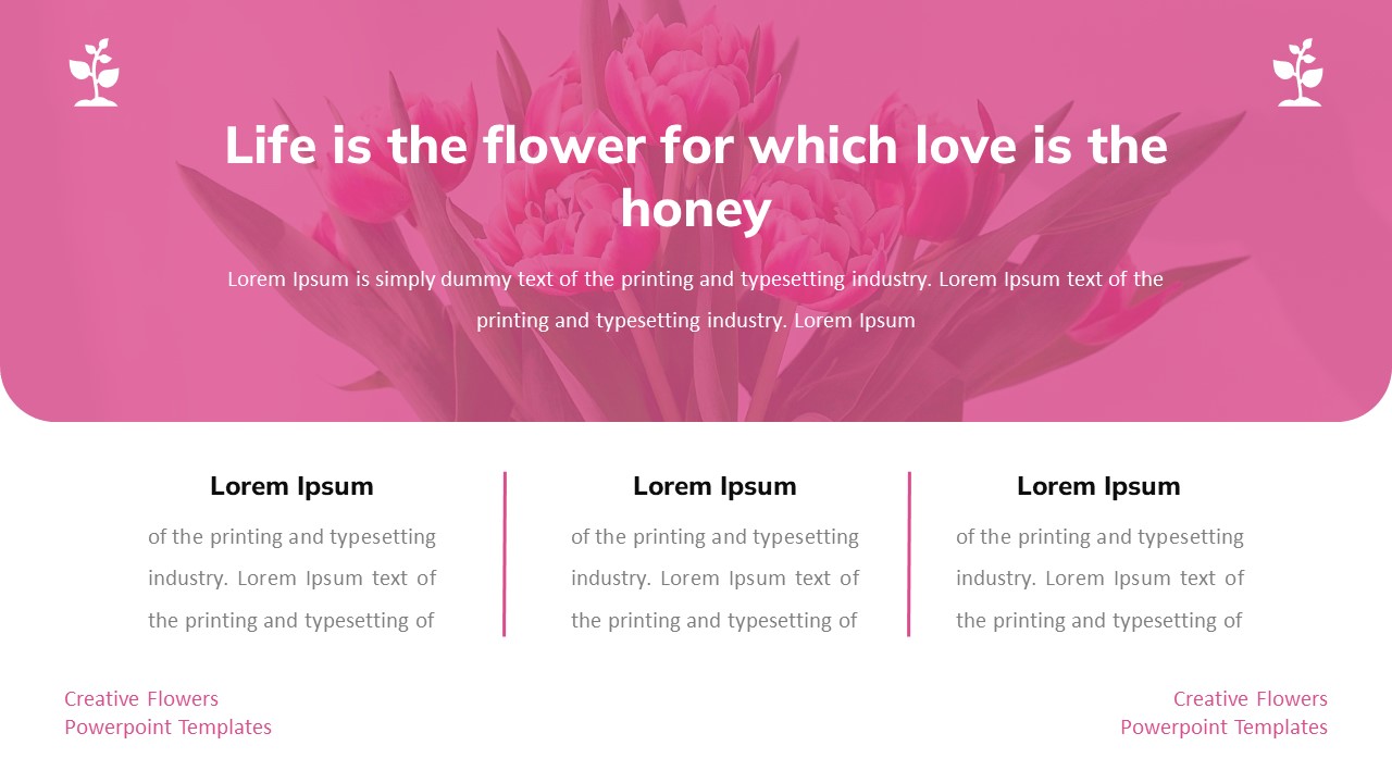 Merona - Creative Flowers Google Slides Template, Presentation Templates