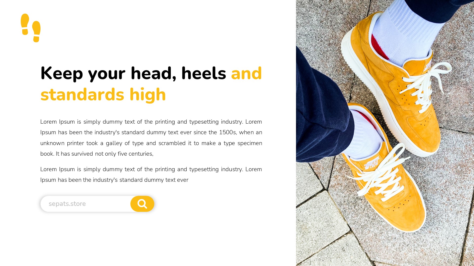 Spats - Shoes & Sneakers Keynote Template by Sanstive | GraphicRiver