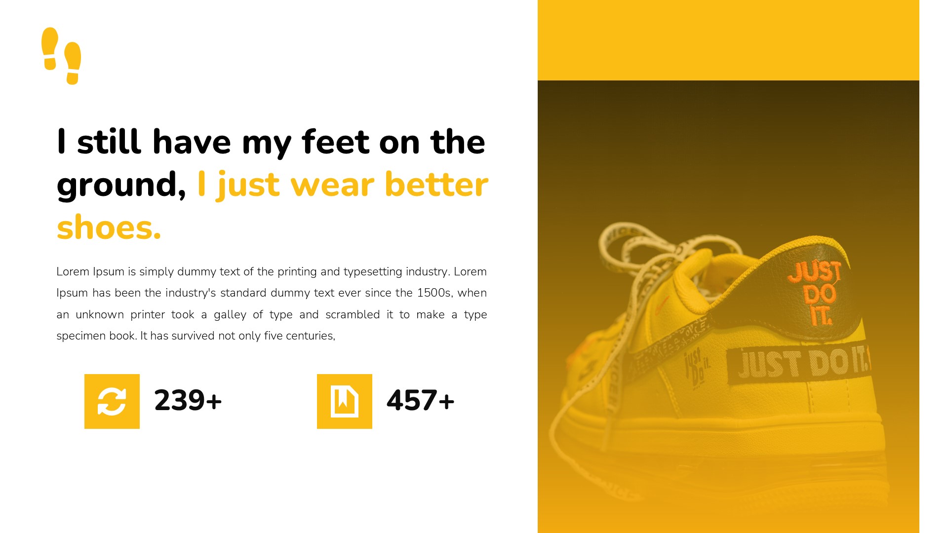 Spats - Shoes & Sneakers Keynote Template by Sanstive | GraphicRiver