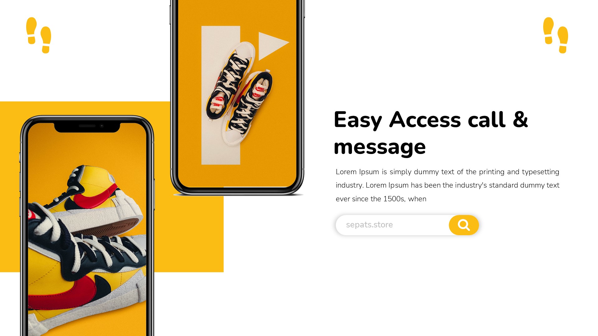 Spats - Shoes & Sneakers Google Slides Template, Presentation Templates