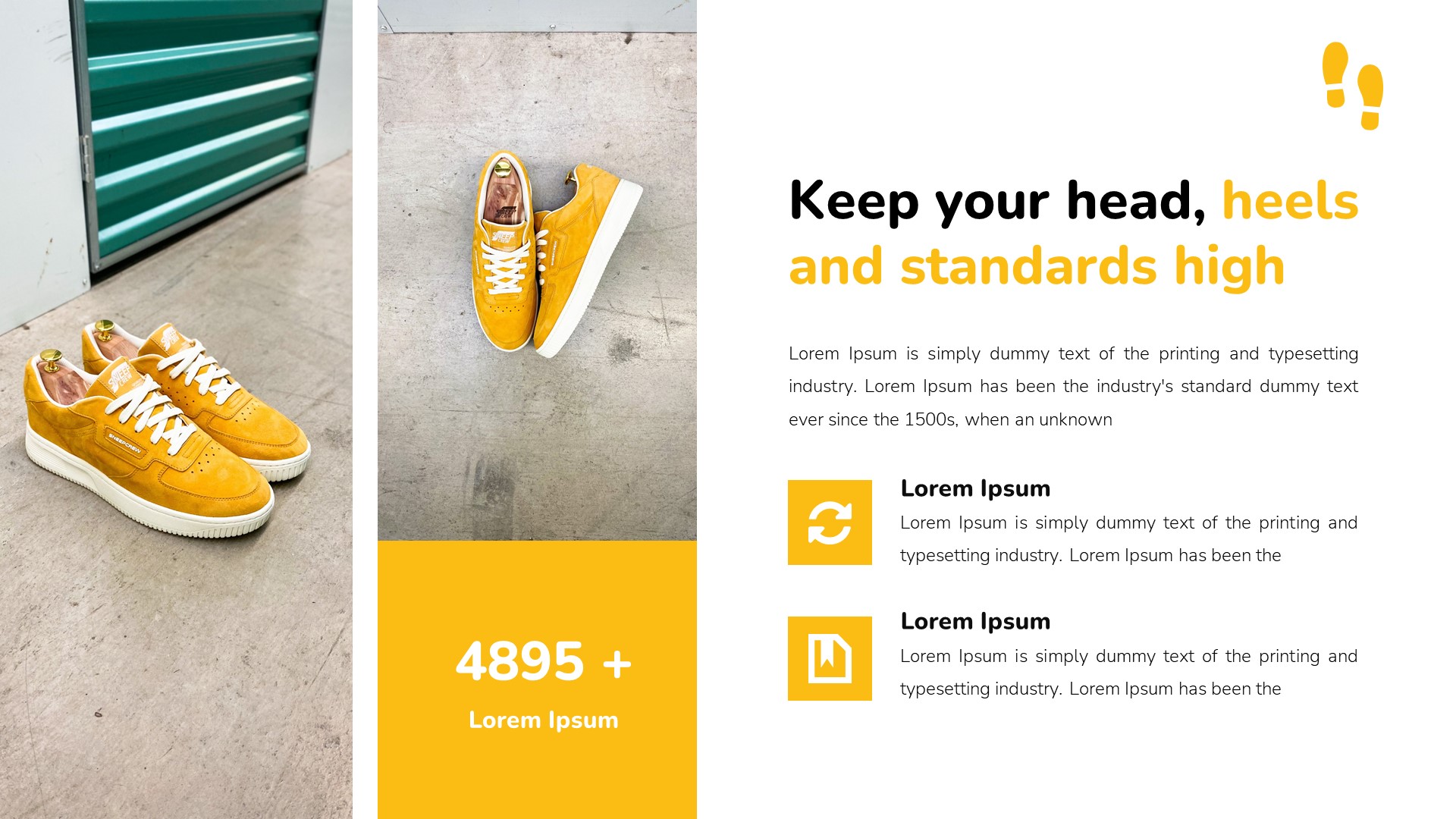 Spats - Shoes & Sneakers Google Slides Template, Presentation Templates