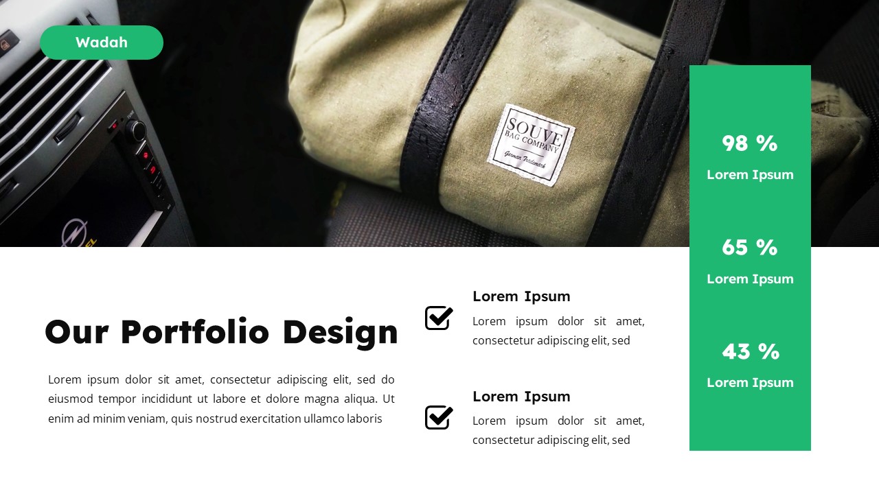 Wadah - Backpack Powerpoint Template, Presentation Templates | GraphicRiver
