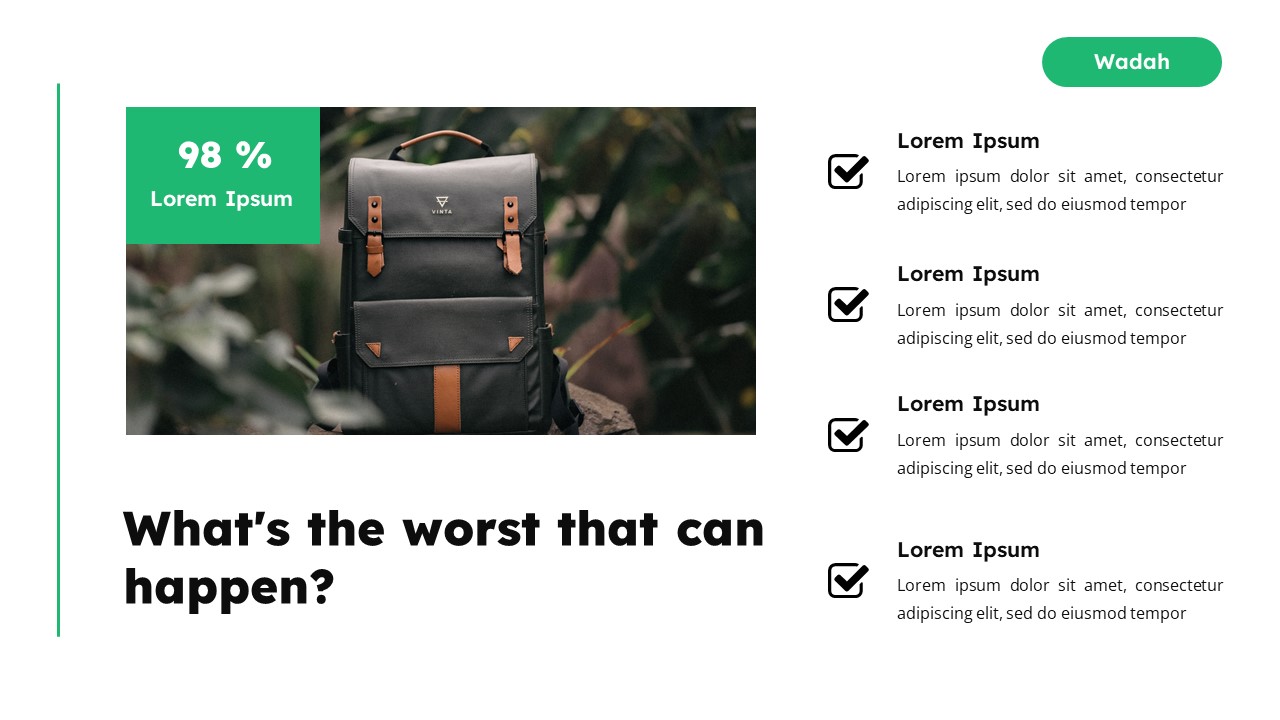 Wadah - Backpack Powerpoint Template, Presentation Templates | GraphicRiver