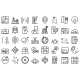 Trajectory Icons Set Outline Vector, Vectors | GraphicRiver