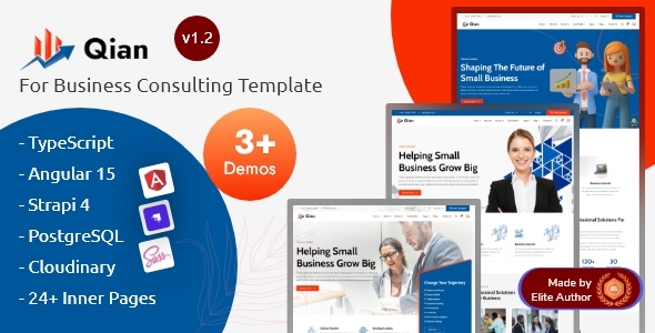 Qian - Consulting & Training Services Angular 15 Template by EnvyTheme