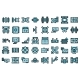 TV Mount Icons Set Vector Flat, Vectors | GraphicRiver