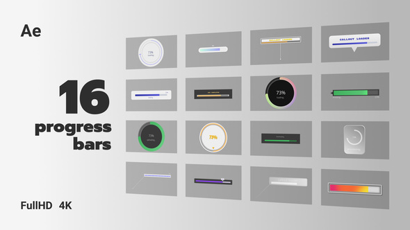 Progress Bars, After Effects Project Files | VideoHive