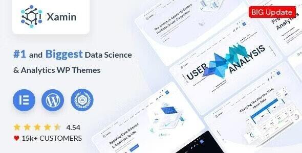Xamin - Data Science & Analytics SaaS WordPress Theme by iqonicdesign