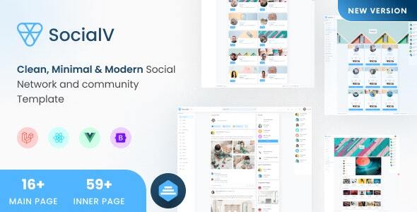 SocialV 5.0 - Vue 3, React Js, HTML Social Network & Community ...