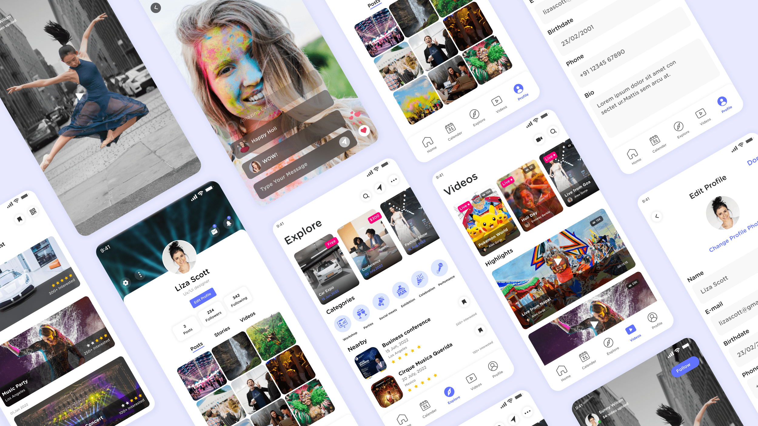 Event booking tickets flutter 3 app UI template by FreakTemplate ...
