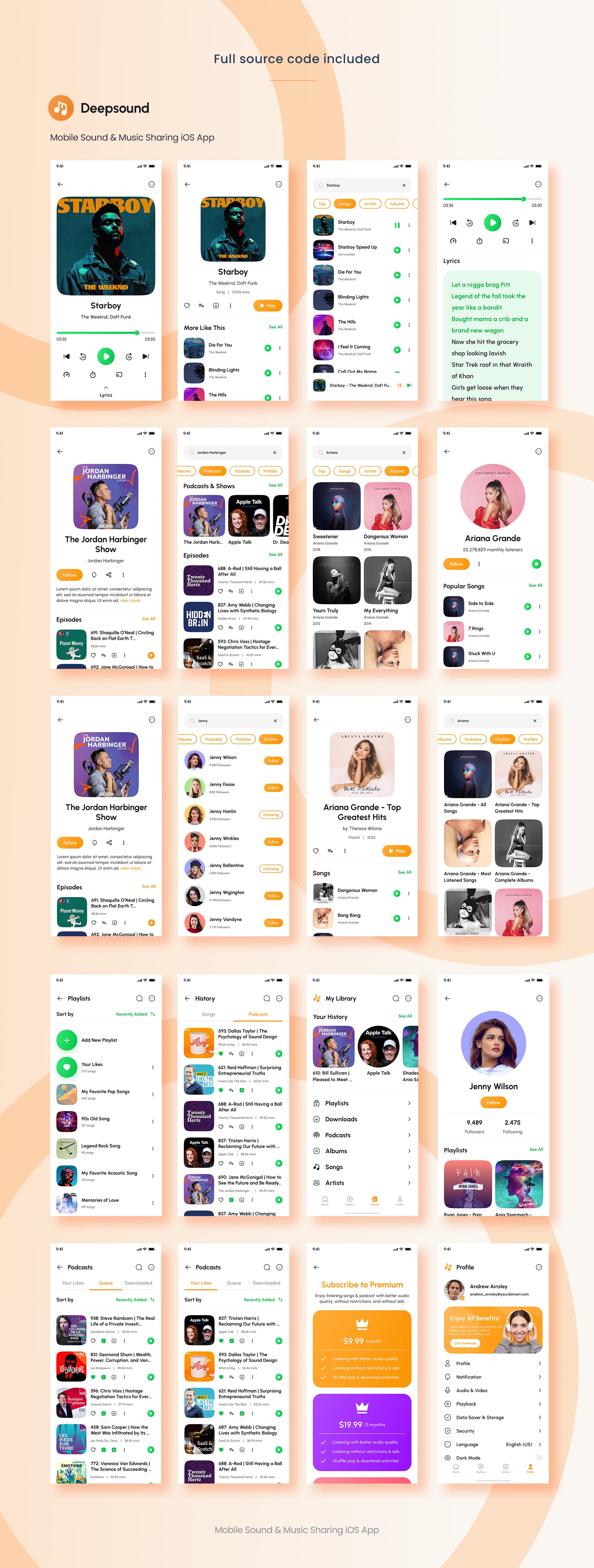 DeepSound IOS- Mobile Sound & Music Sharing Platform Mobile IOS ...