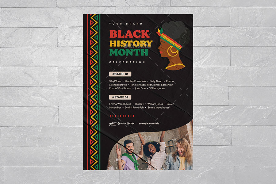 Black History Month Flyer Template, Print Templates | GraphicRiver