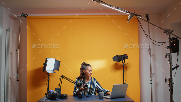 Professional studio set of video blogger Stock Photo by DC_Studio ...