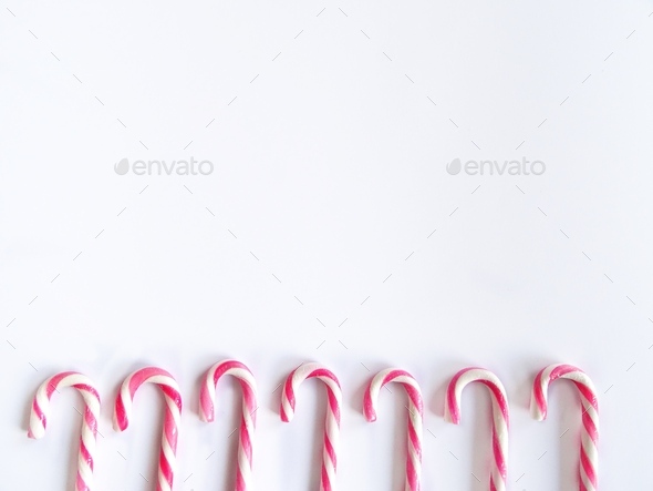 Candy canes in a row Stock Photo by hannievanbaarle | PhotoDune