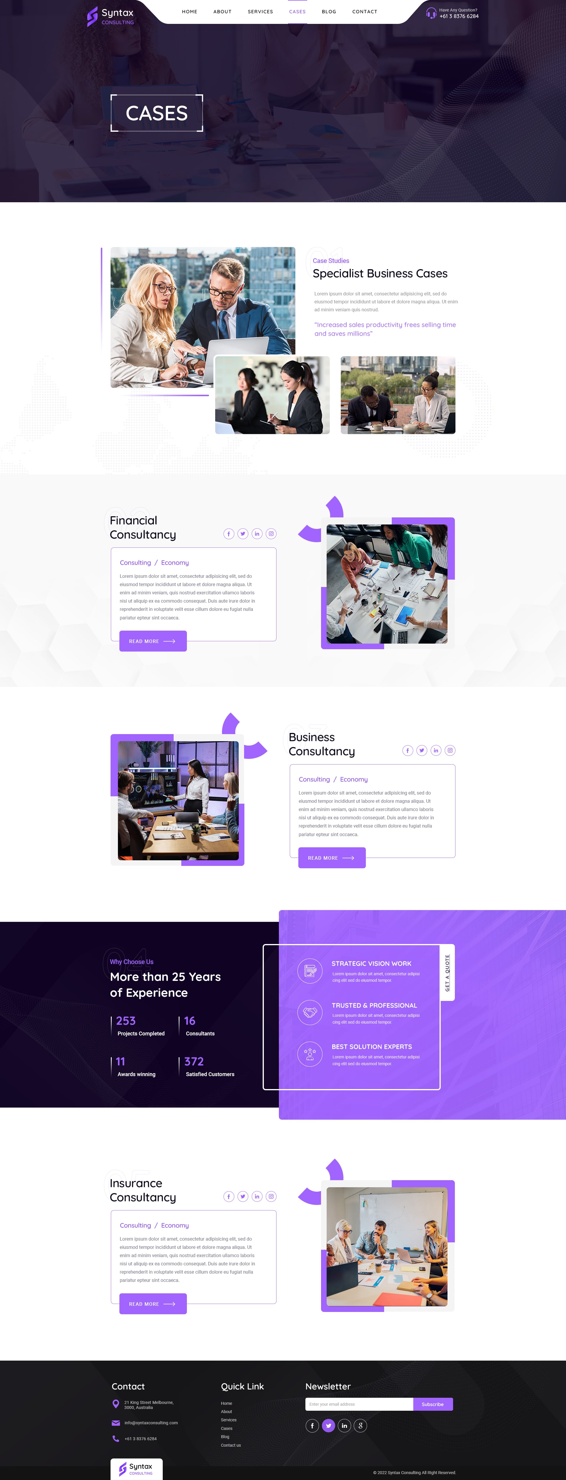 Syntax Consulting | PSD Template by designingmedia | ThemeForest
