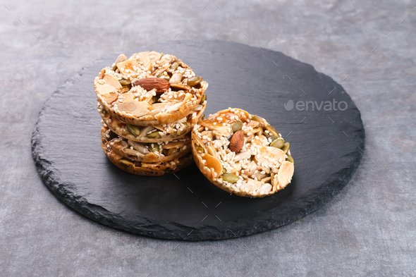 Florentine Cookies with mixed nut Stock Photo by tyasindayanti | PhotoDune