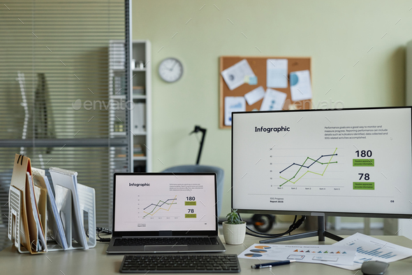 Background image of two computers Stock Photo by seventyfourimages