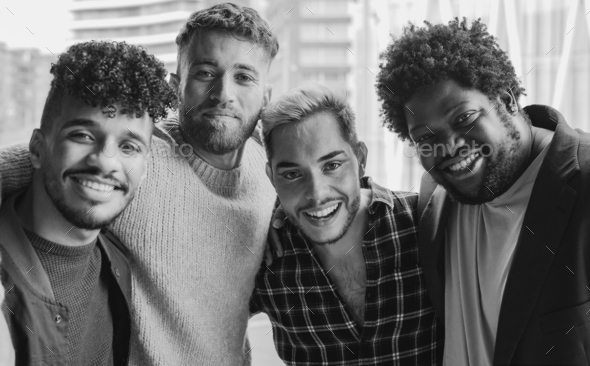 Young diverse men smiling on camera Stock Photo by SabrinaBracher ...