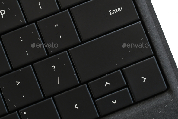 Black computer keyboard with blank key for mock up text overlay Stock ...