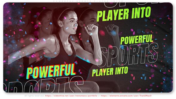 Powerful Sports Player Intro, After Effects Project Files | VideoHive