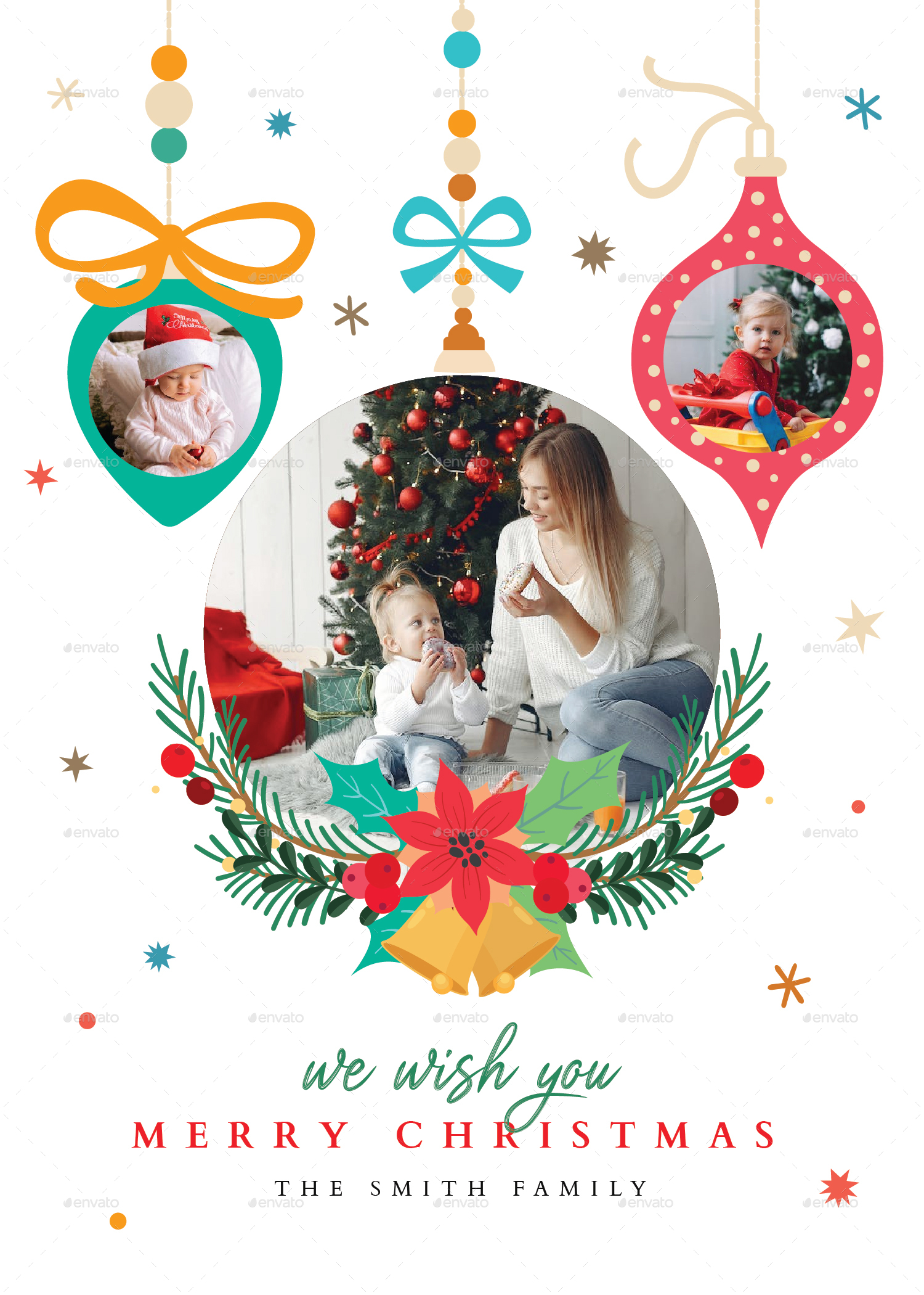 Christmas Photo Card, Print Templates | GraphicRiver
