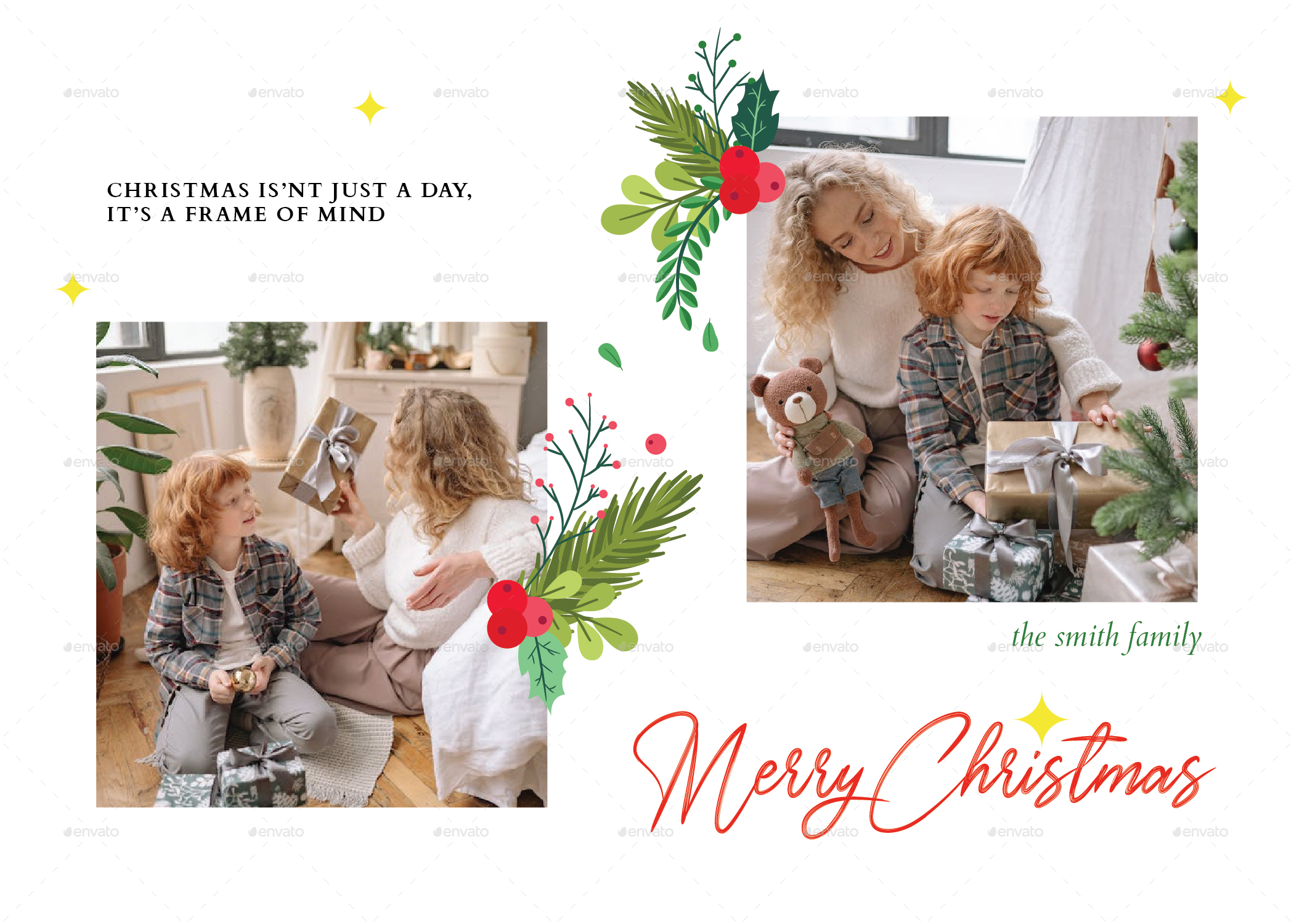 Christmas Photo Card, Print Templates | GraphicRiver