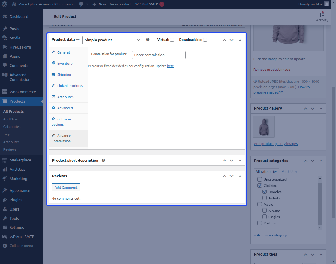 Marketplace Advanced Commission Plugin for WooCommerce by webkul | CodeCanyon