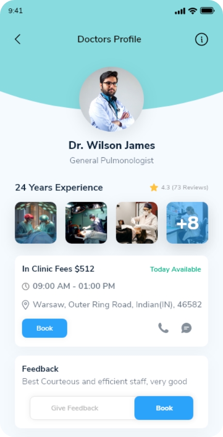 Medico Ui Template Flutter 3.13 Supported by squaresoftnet | CodeCanyon