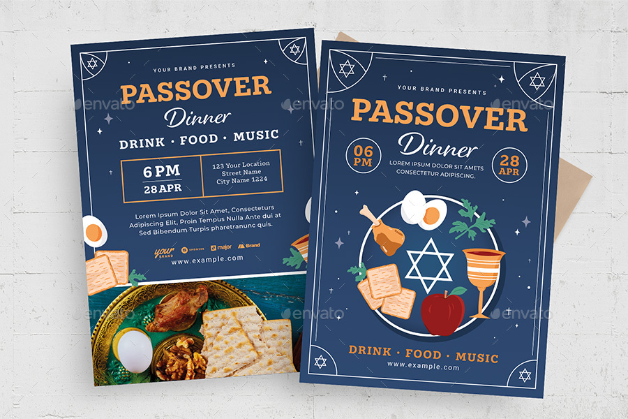 Passover Flyer Template, Print Templates | GraphicRiver