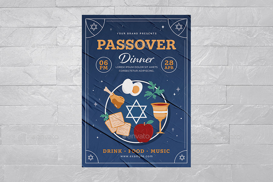Passover Flyer Template, Print Templates | GraphicRiver