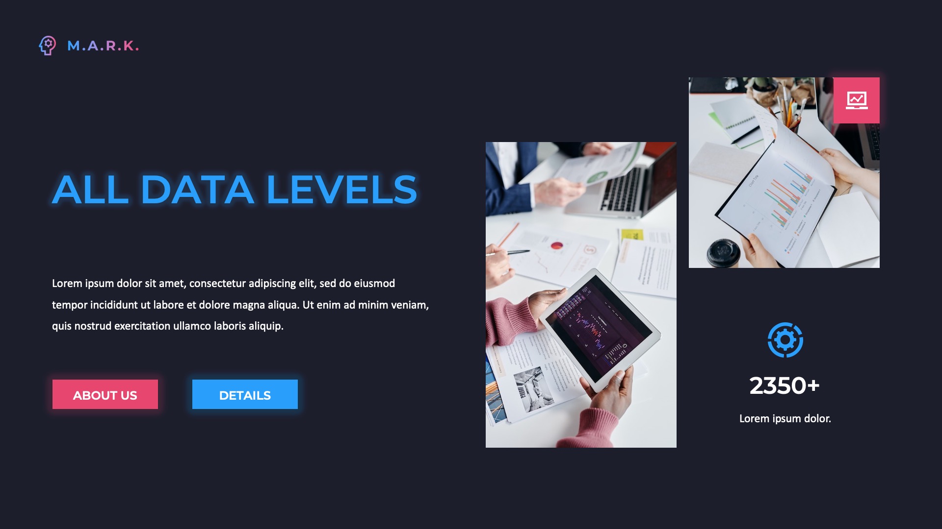 Mark - Data Science Presentation Google Slides, Presentation Templates