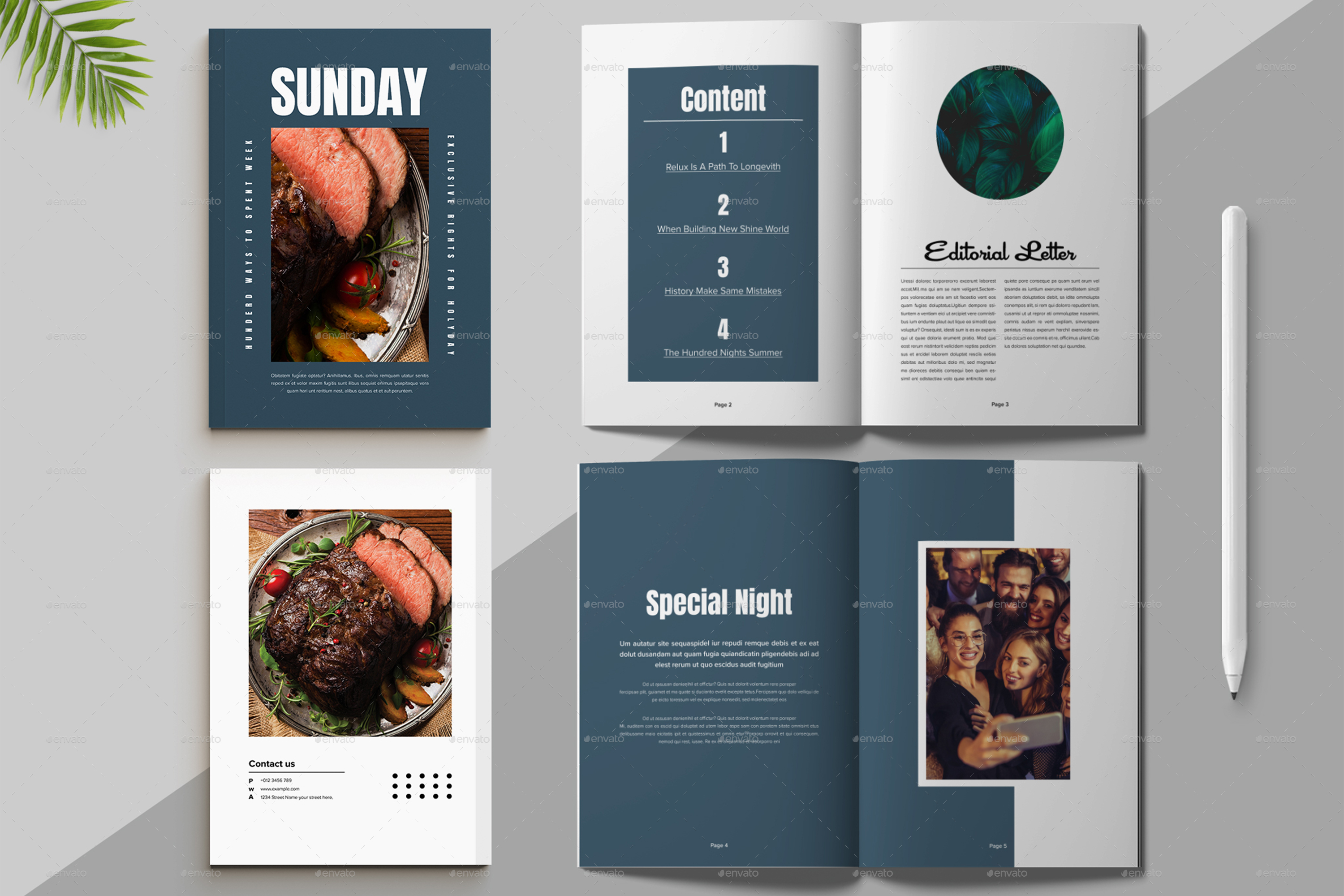 Sunday Magazine, Print Templates | GraphicRiver