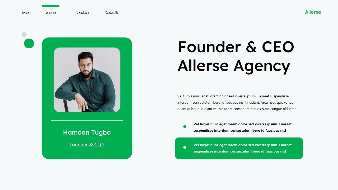 ALLERSE- Travel Agency Profile Presentation Keynote Templates ...