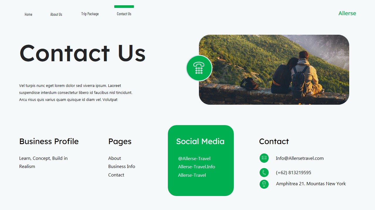 ALLERSE- Travel Agency Profile Presentation Keynote Templates ...