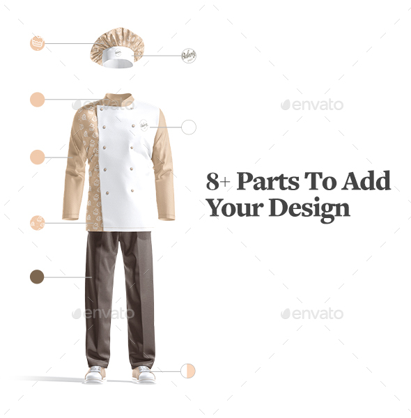 Chef Uniform Mockup, Graphics | GraphicRiver