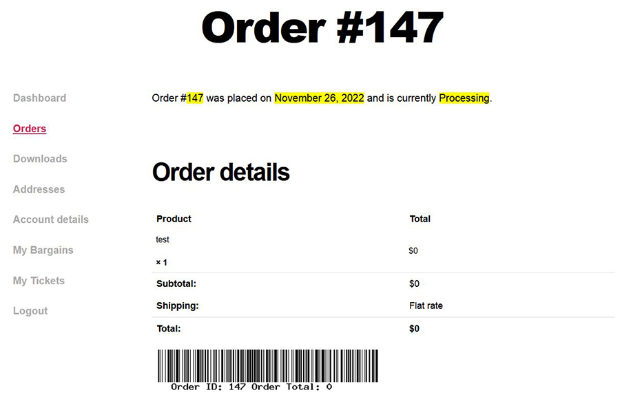 WooCommerce Order Barcodes generator by smartcms | CodeCanyon